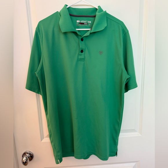 Ariat | Shirts | Ariat Mens Tek Radiance Polo Green Large Tall Designed ...